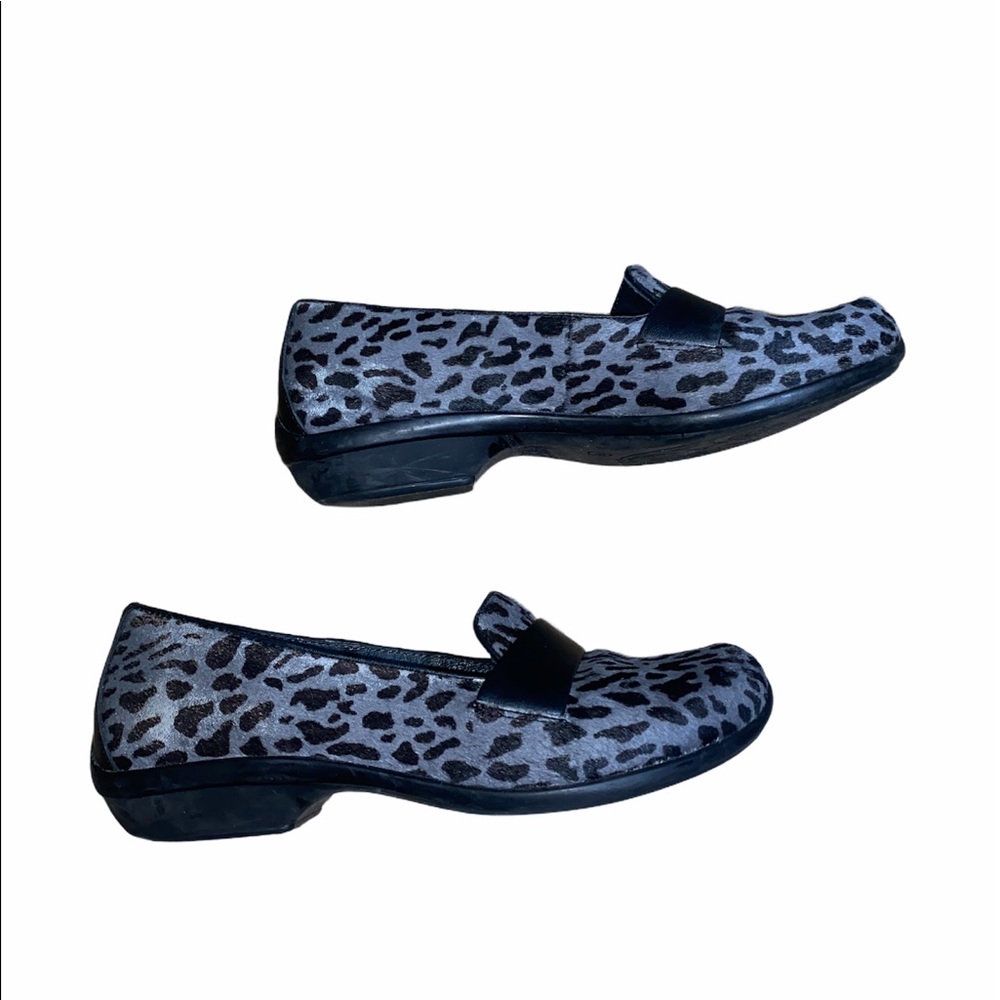 Dansko Oksana Animal Print Calf Hair Loafers Sz 6 - Gem